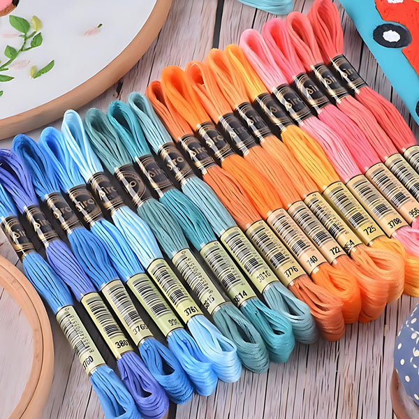 Multicolor Embroidery Thread Set - 100 Pcs - I Sew Need It Crafts