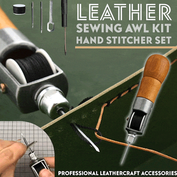 Leather Sewing Awl Kit Hand Stitcher - I Sew Need It Crafts